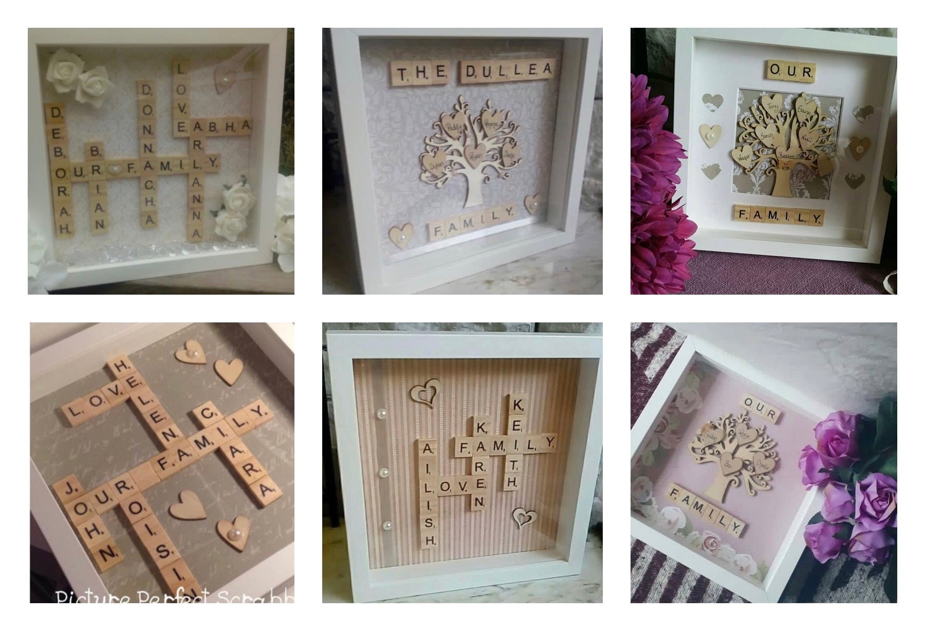 Picture Perfect Scrabble | Personalised Frames Handmade in Ireland
